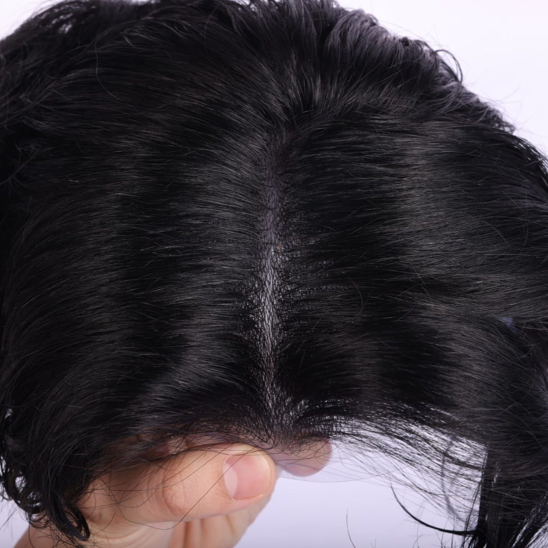 Thin Skin V Loop Human Hair Wigs For Men - NewToupee.com – new toupee